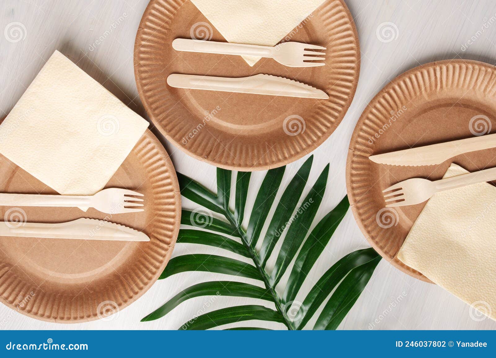 Disposable Tableware Wood, Biodegradable Ecological Plates, Zero Waste ...