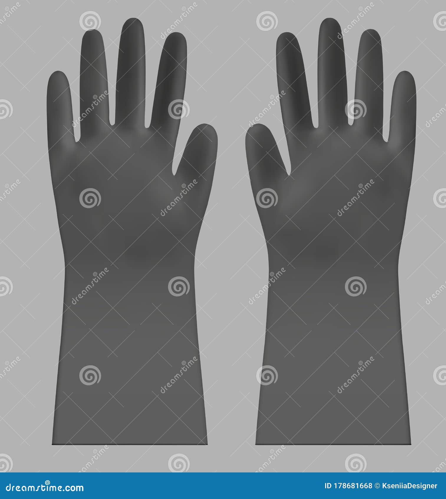 Disposable Vector Plastic or Nitrile Gloves Stock Vector - Illustration ...