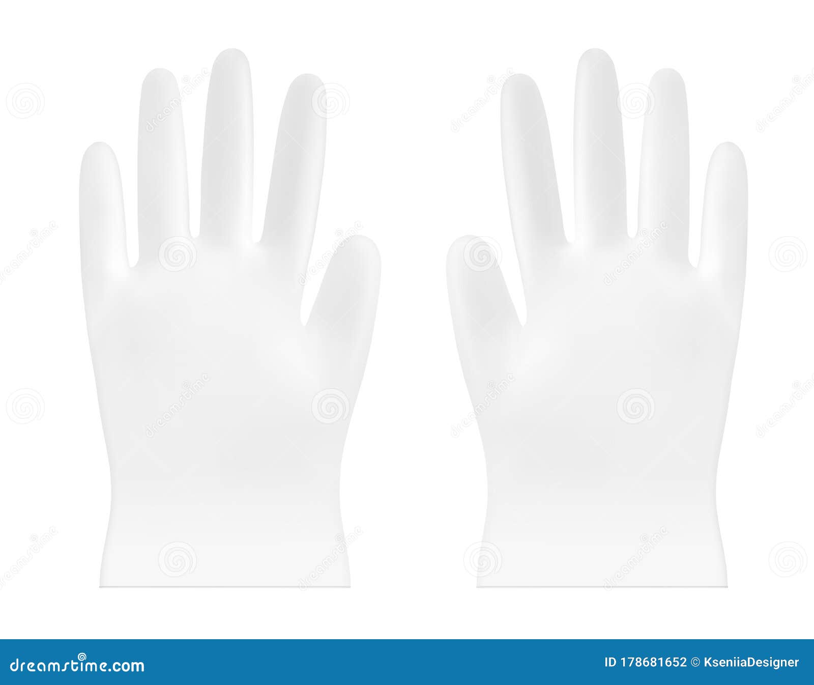 Disposable Vector Plastic or Nitrile Gloves Stock Vector - Illustration ...