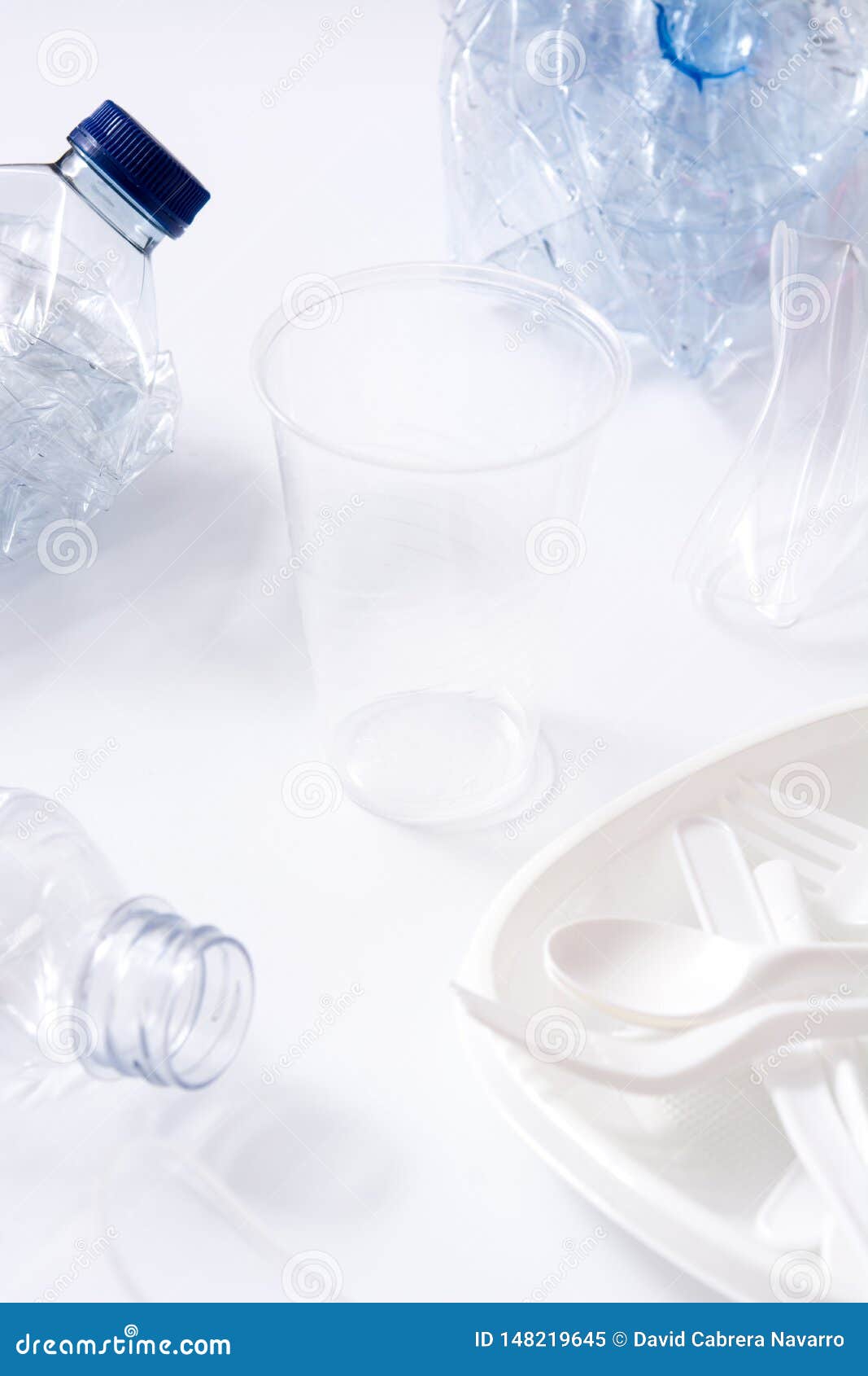 Disposable Waste Plastic Isolated Stock Image - Image of ecology, group ...