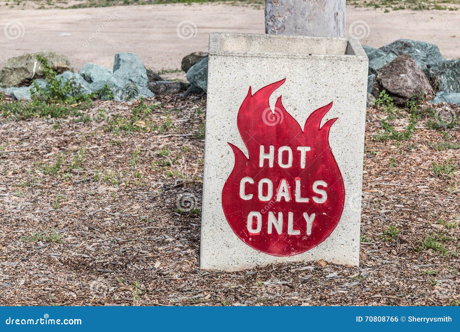 Disposal Bin for Hot Coals stock photo. Image of storage - 70808766