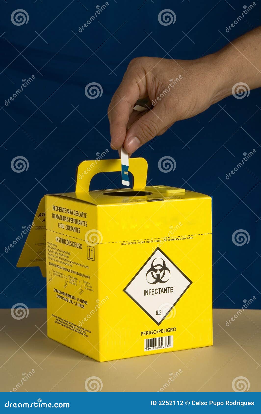 Disposal box stock photo. Image of hand, safety, hospital - 2252112