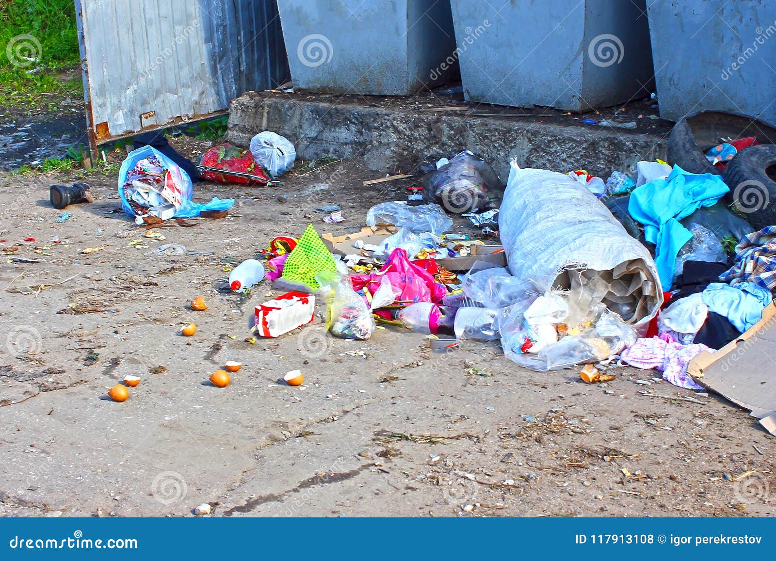 Disposal of Waste and Garbage Can Stock Photo - Image of garbage ...