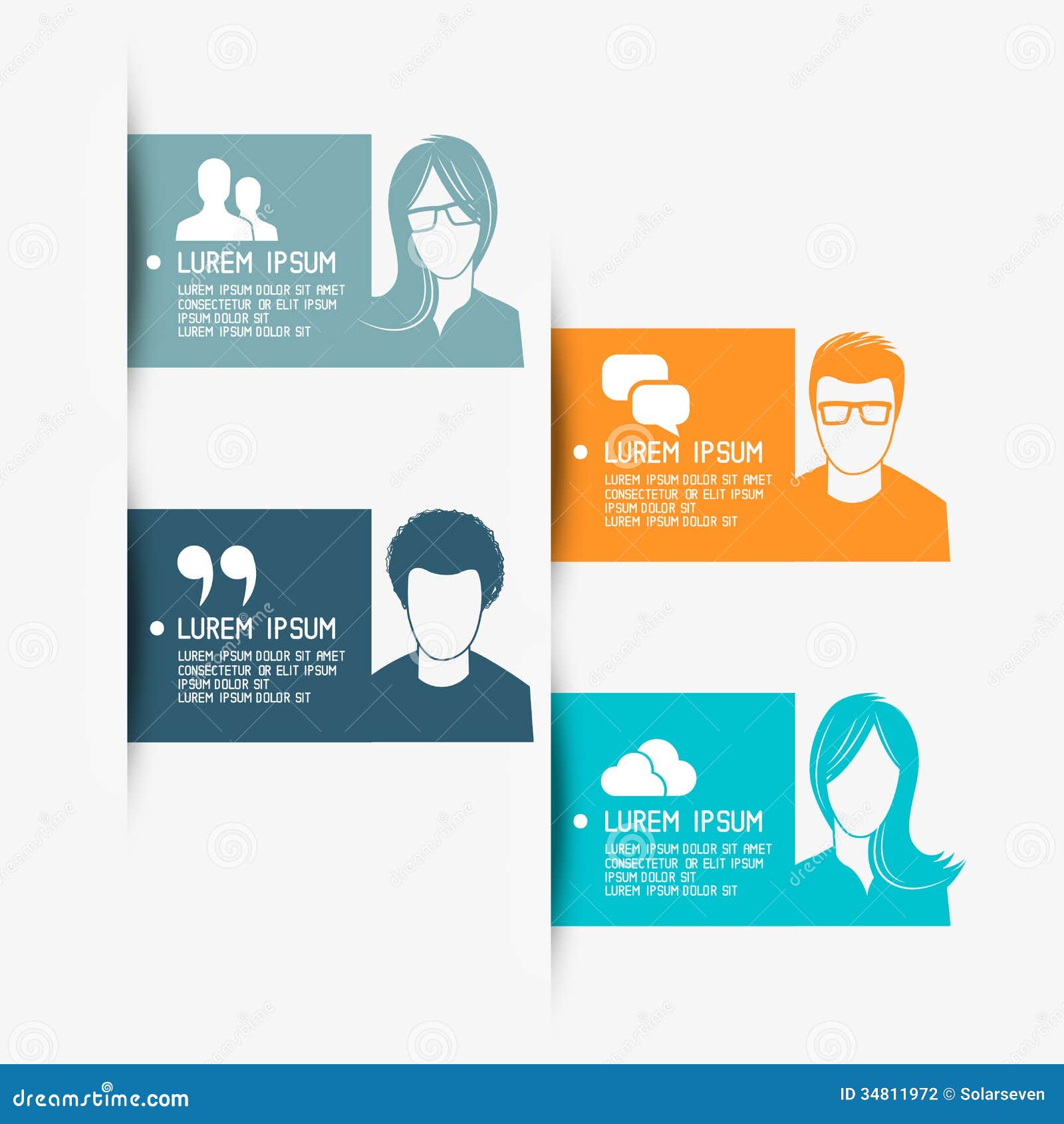 Disposiciones De La Bandera Del Vector De La Gente Ilustración del ...