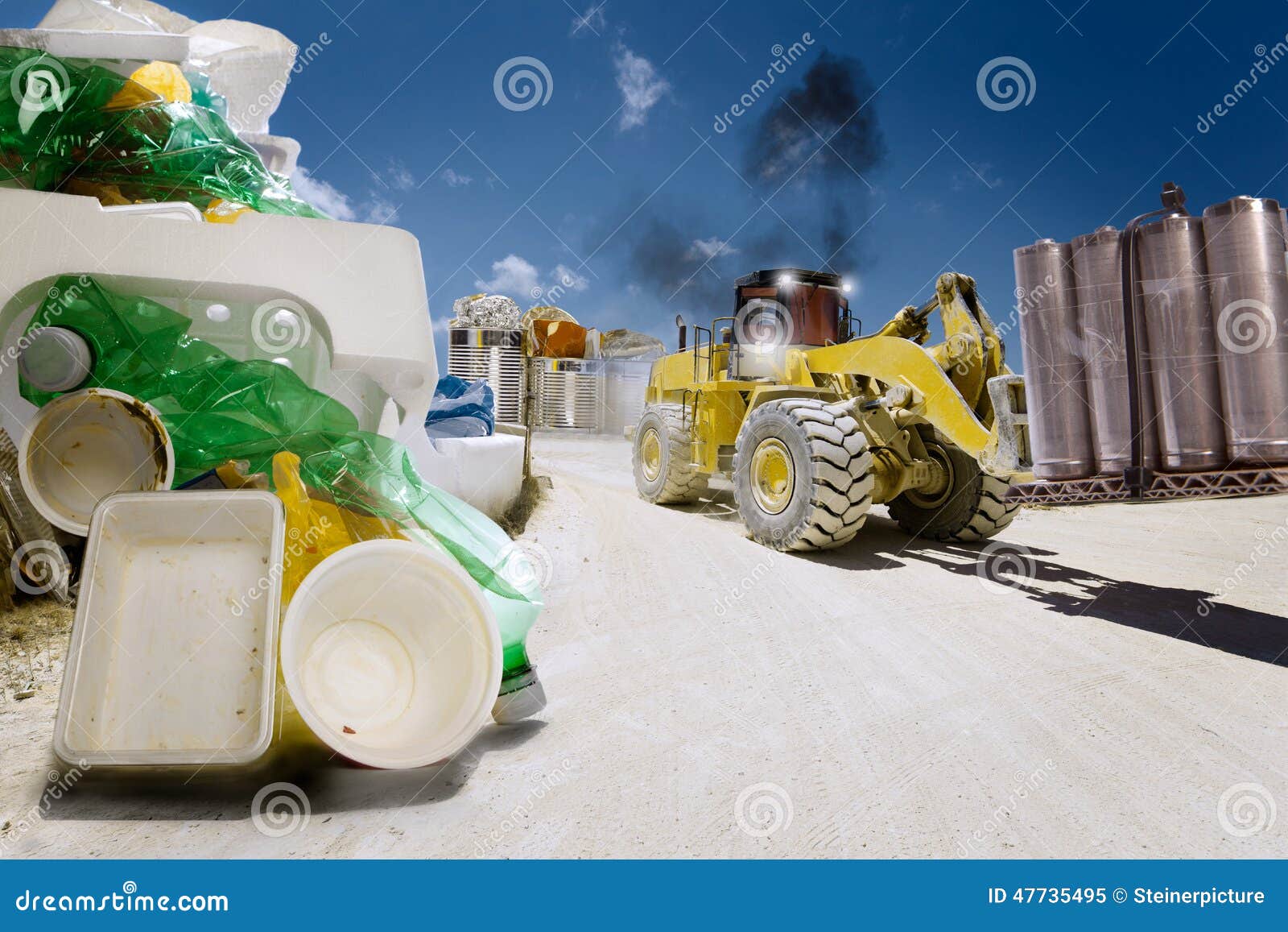 Disposing of waste stock image. Image of management, environmental ...