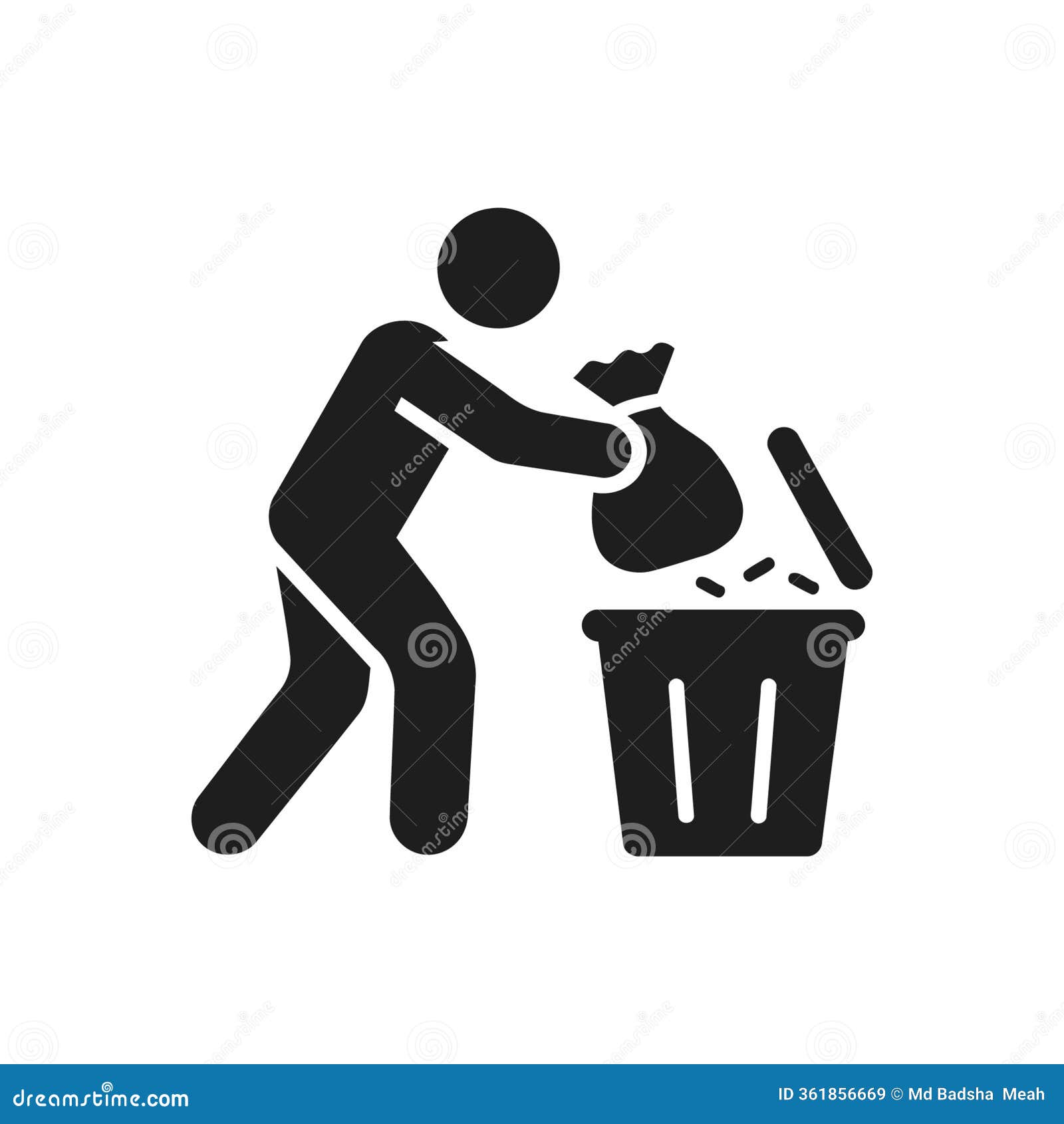 Waste Properly And Correctly Vector Illustration With Demonstration Of ...
