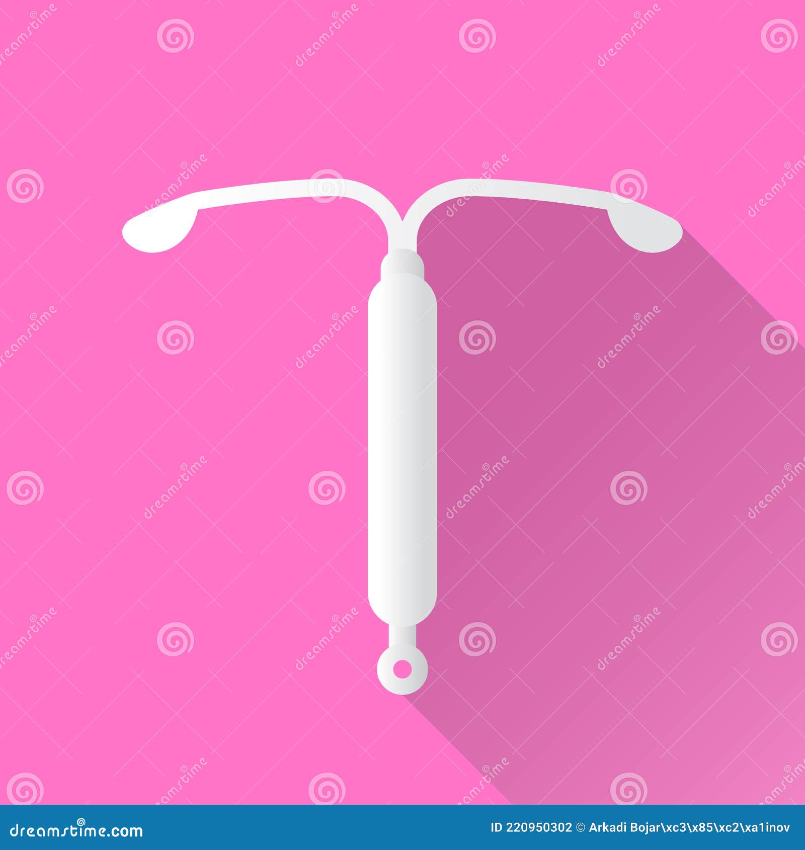 Dispositivo Anticonceptivo Intrauterino Vector De Dibujos Animados
