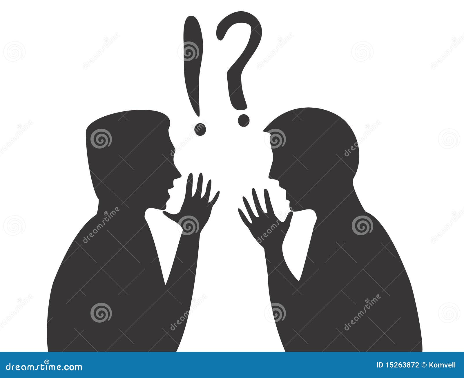 Dispute stock vector. Illustration of person, silhouettes - 15263872