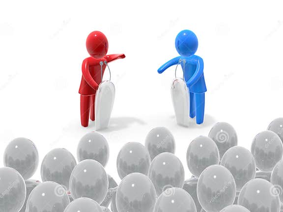 Dispute stock illustration. Illustration of dissent, chairman - 7165534