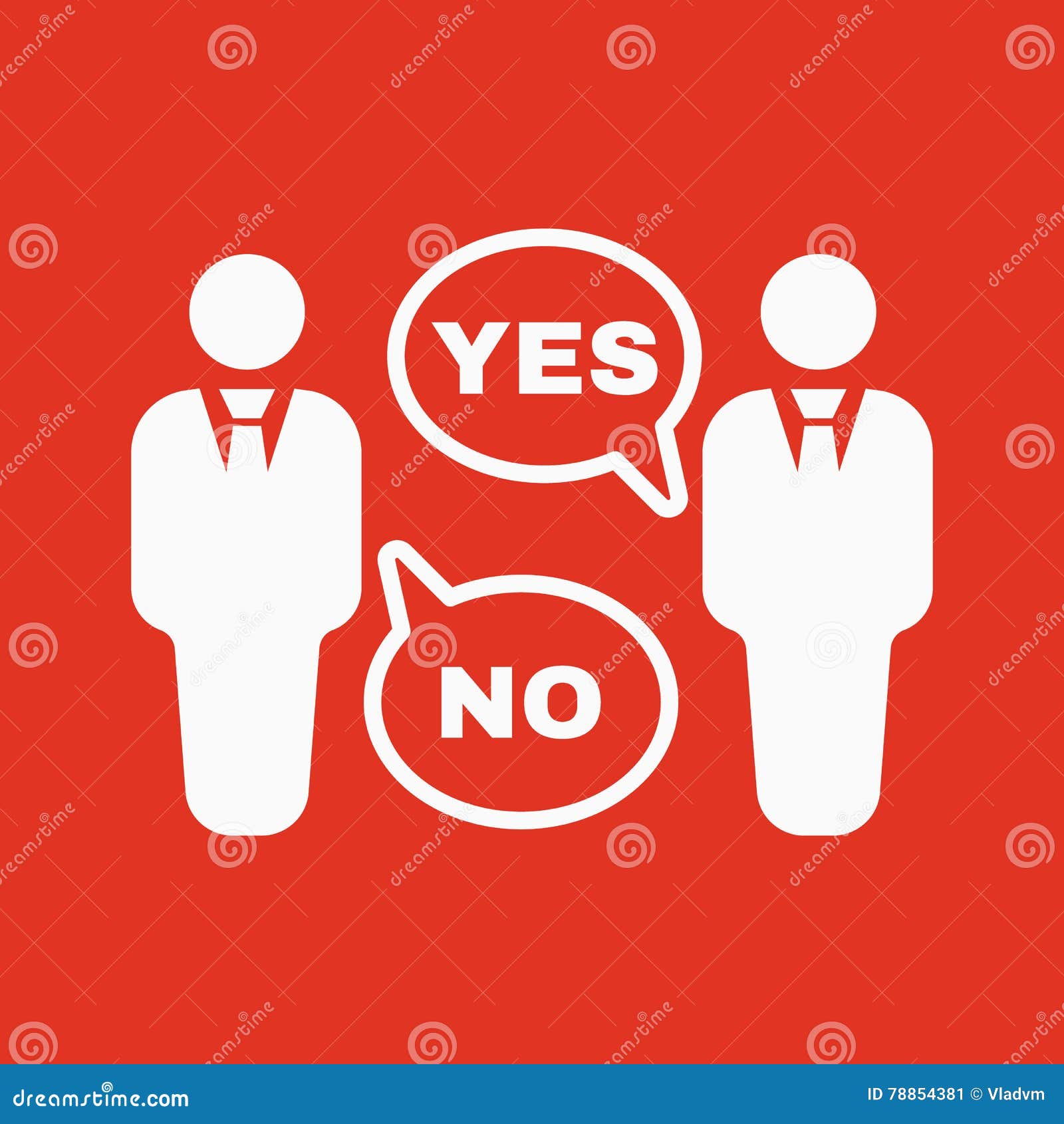 The Dispute Icon. Dialog and Negotiation, Discussion Symbol Stock ...