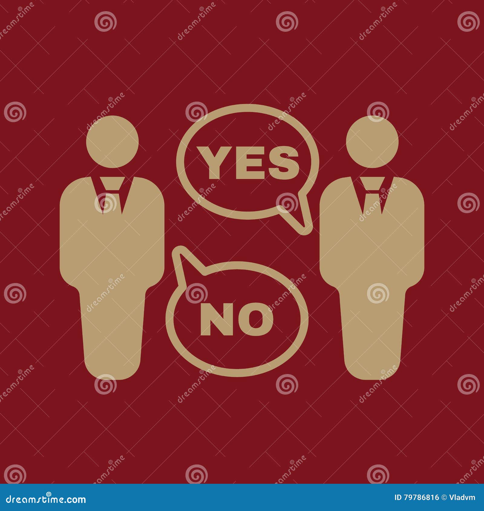 The Dispute Icon. Dialog and Negotiation, Discussion Symbol Stock ...