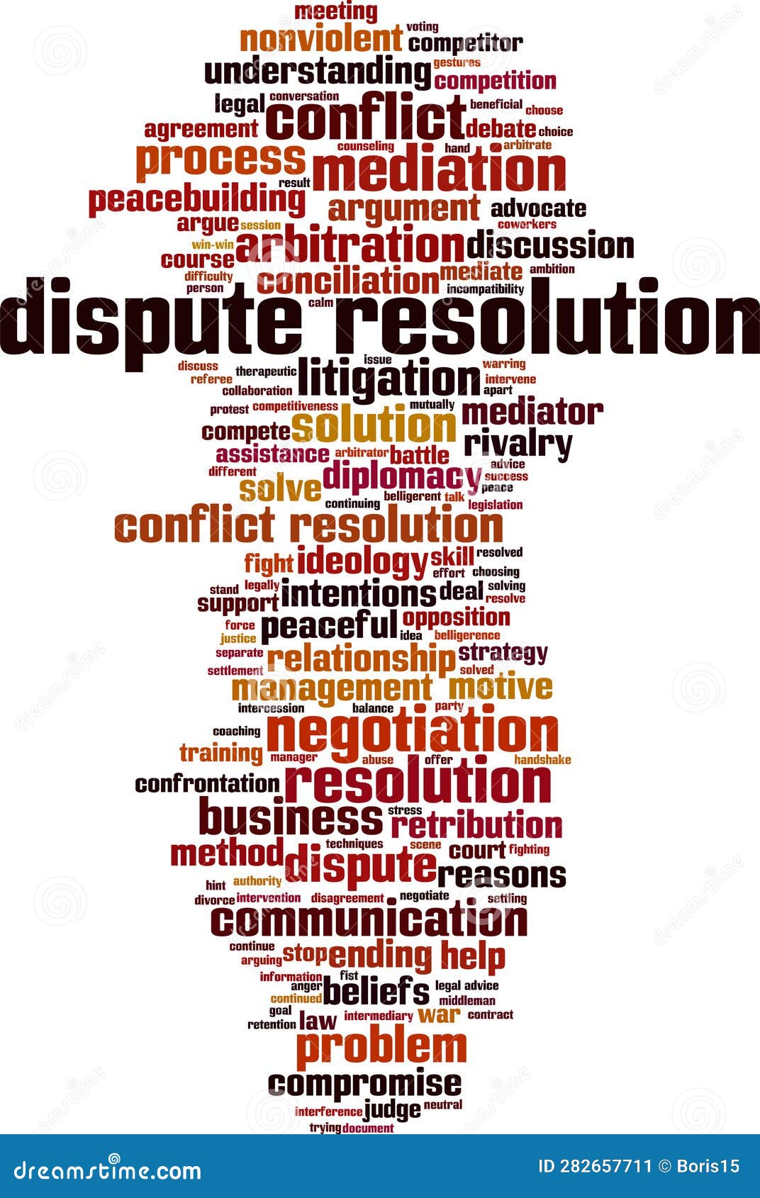 Dispute Resolution Word Cloud Stock Vector - Illustration of battle ...