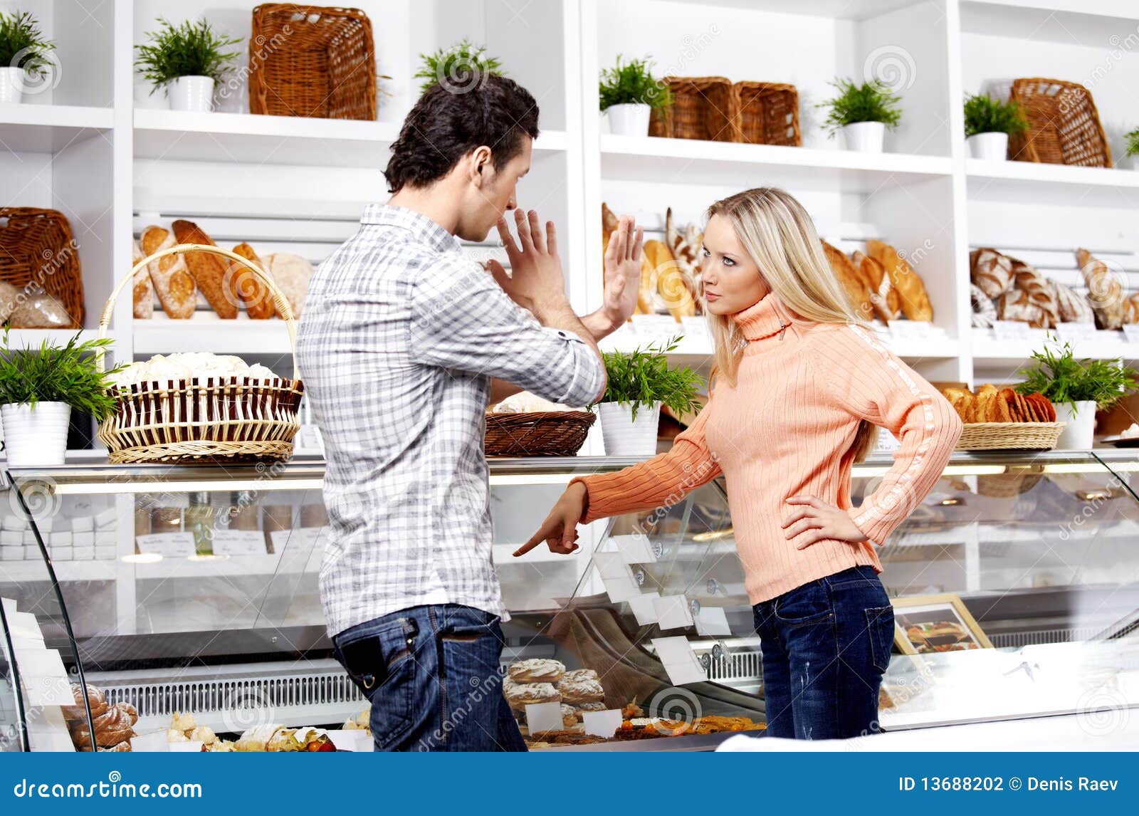 Dispute in shop stock photo. Image of divorcehuman, adult - 13688202