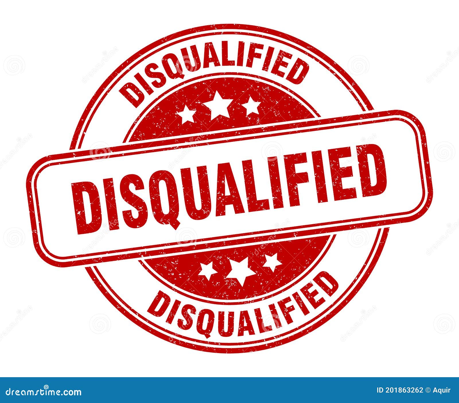Disqualified Stamp. Disqualified Label. Round Grunge Sign Stock Vector ...