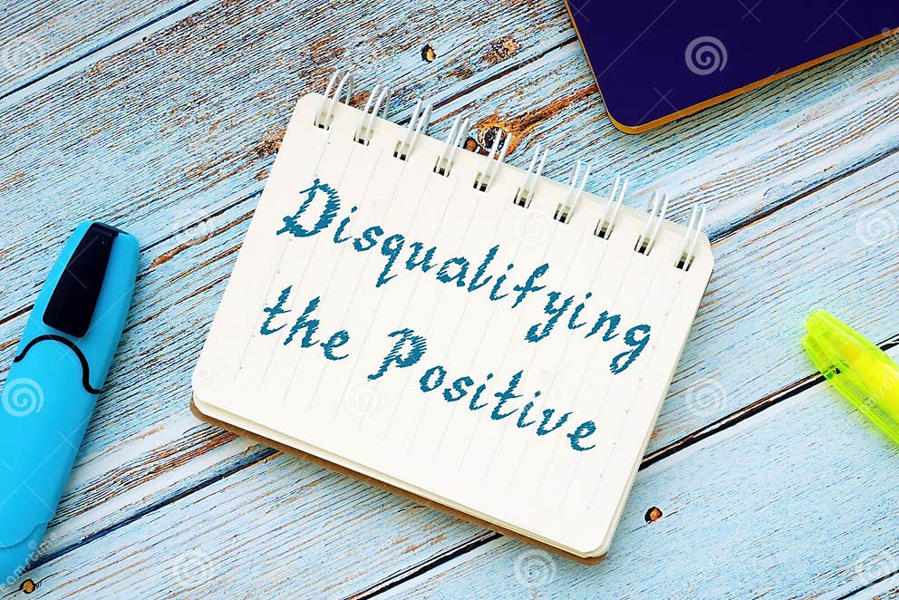 Disqualifying the Positive Sign on the Page Stock Image - Image of ...
