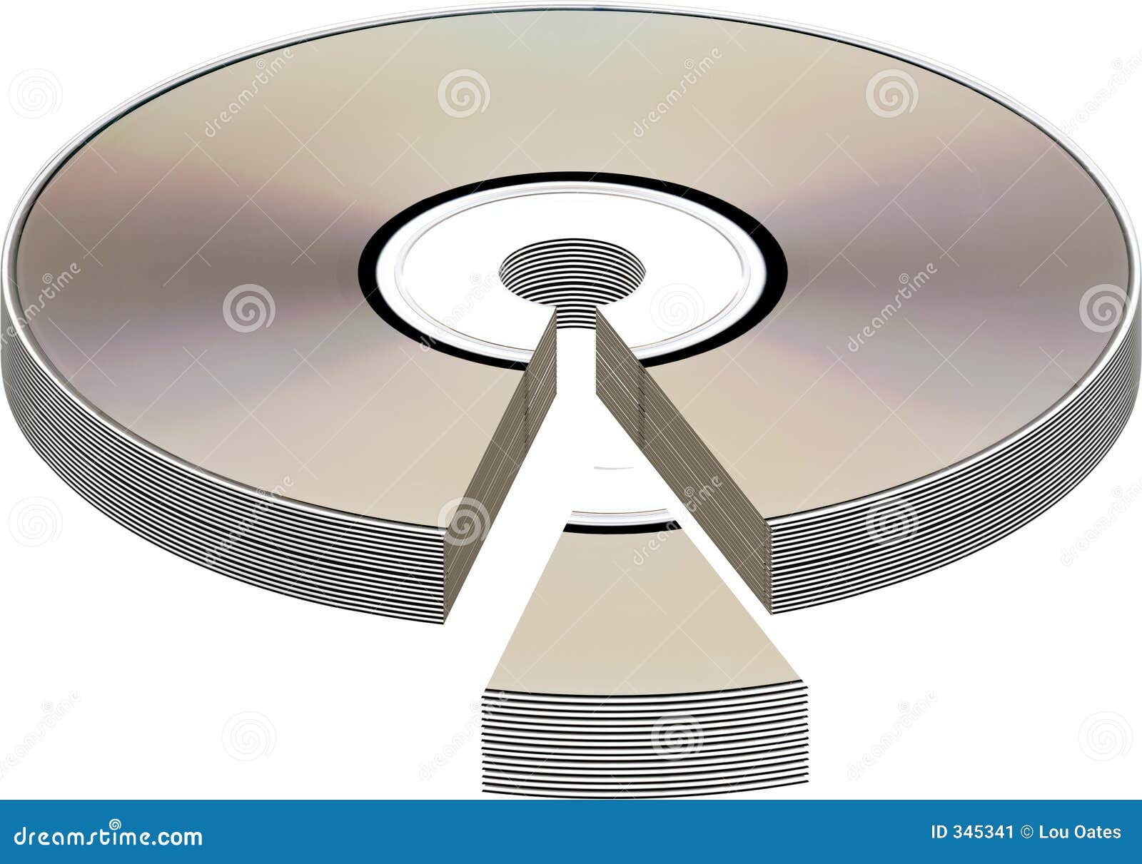Disque Avec Le Dessin De Diagramme Circulaire Illustration Stock ...