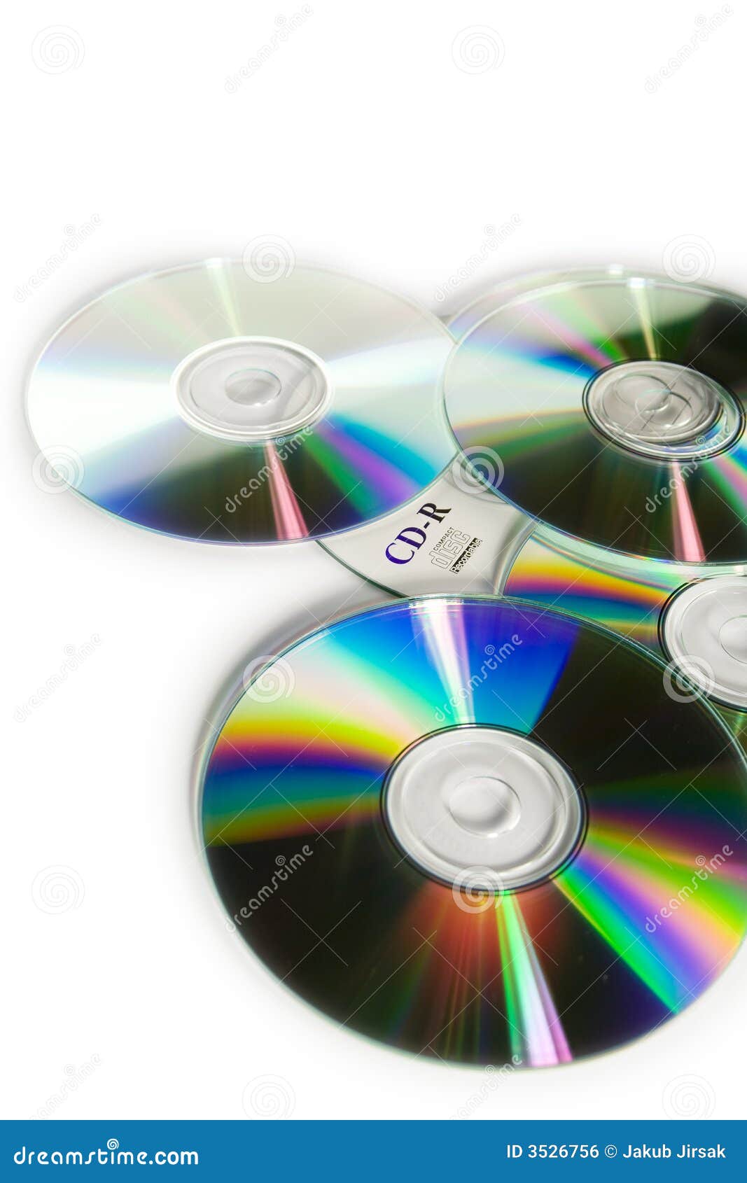 Disque compact (CD-R) photo stock. Image du cellule, blanc - 3526756