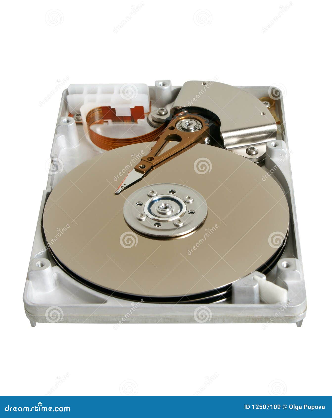 Disque dur image stock. Image du fond, magnétique, industrie - 12507109