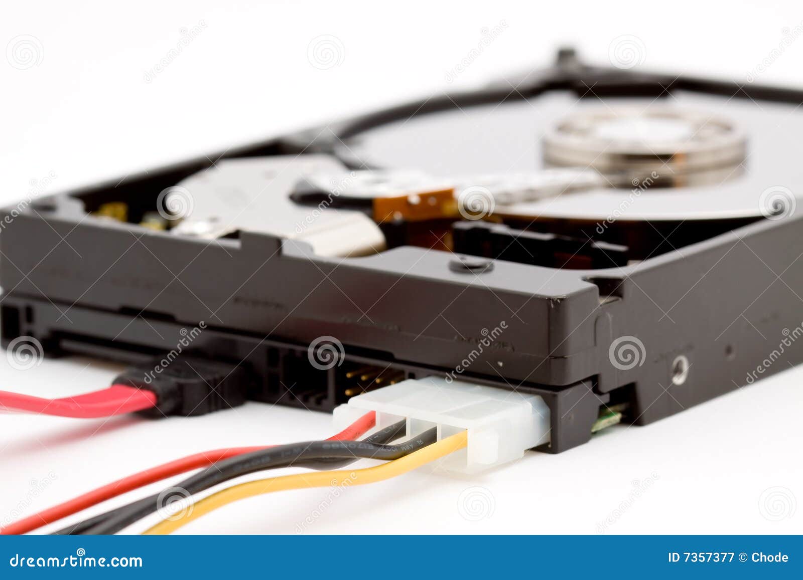 Disque dur image stock. Image du électronique, isolement - 7357377