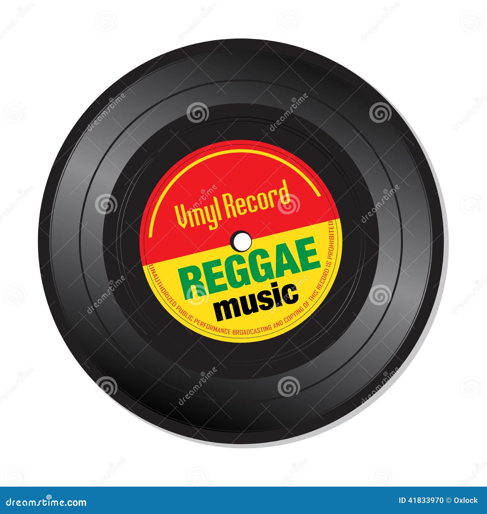 Disque Vinyle De Musique De Reggae Illustration de Vecteur ...