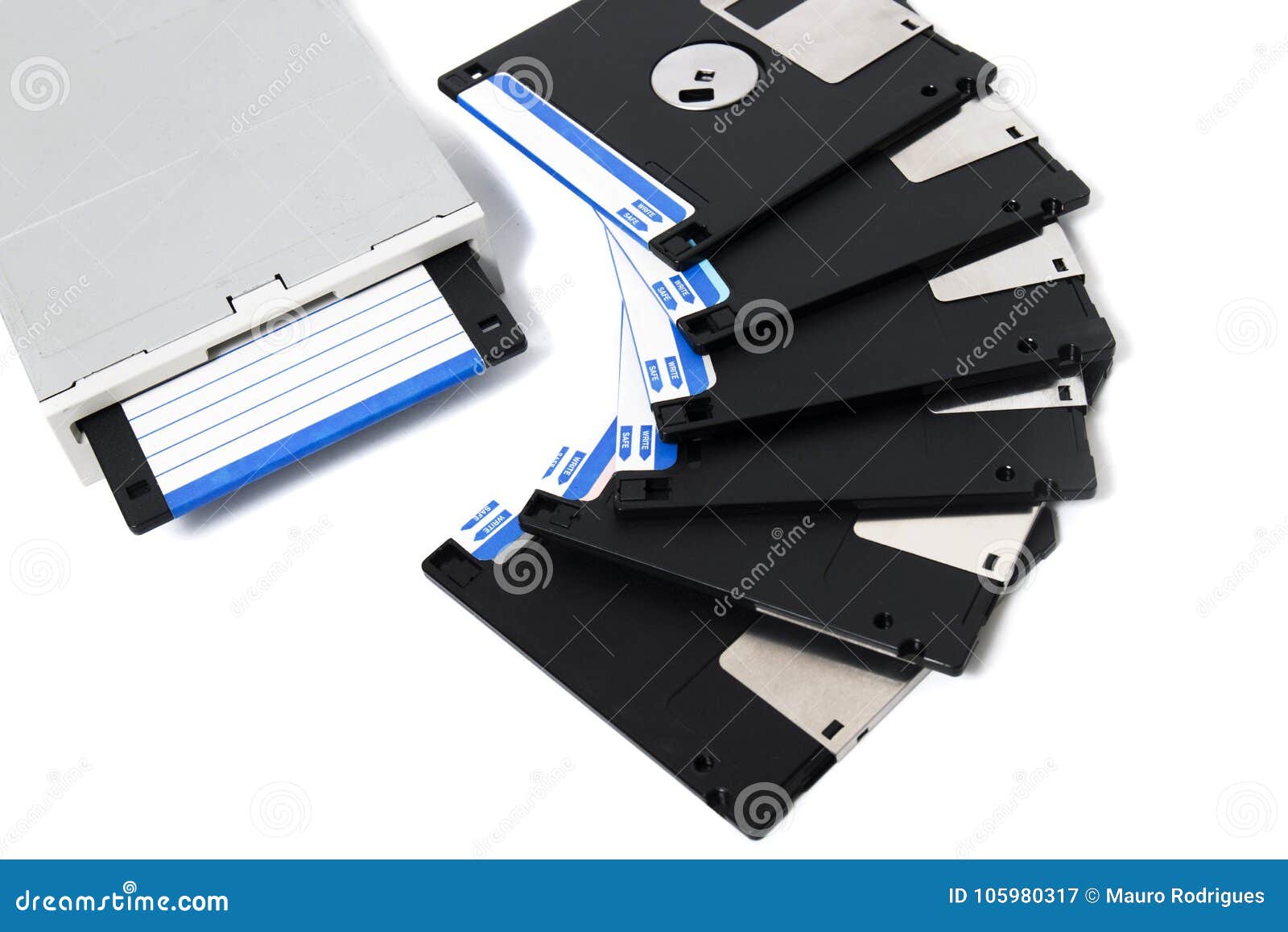 Disquetera del ordenador imagen de archivo. Imagen de medio - 105980317