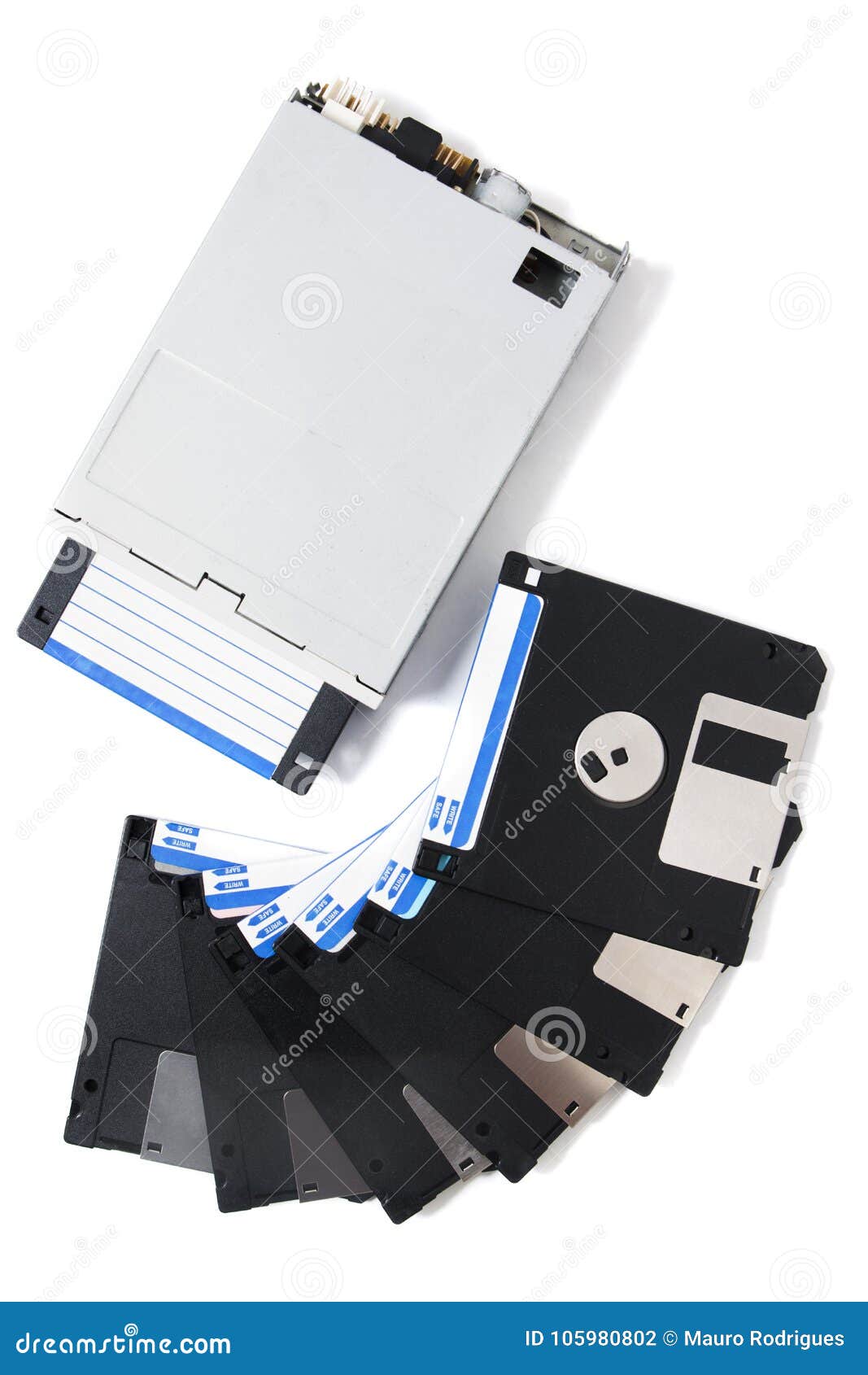 Disquetera del ordenador foto de archivo. Imagen de magnético - 105980802