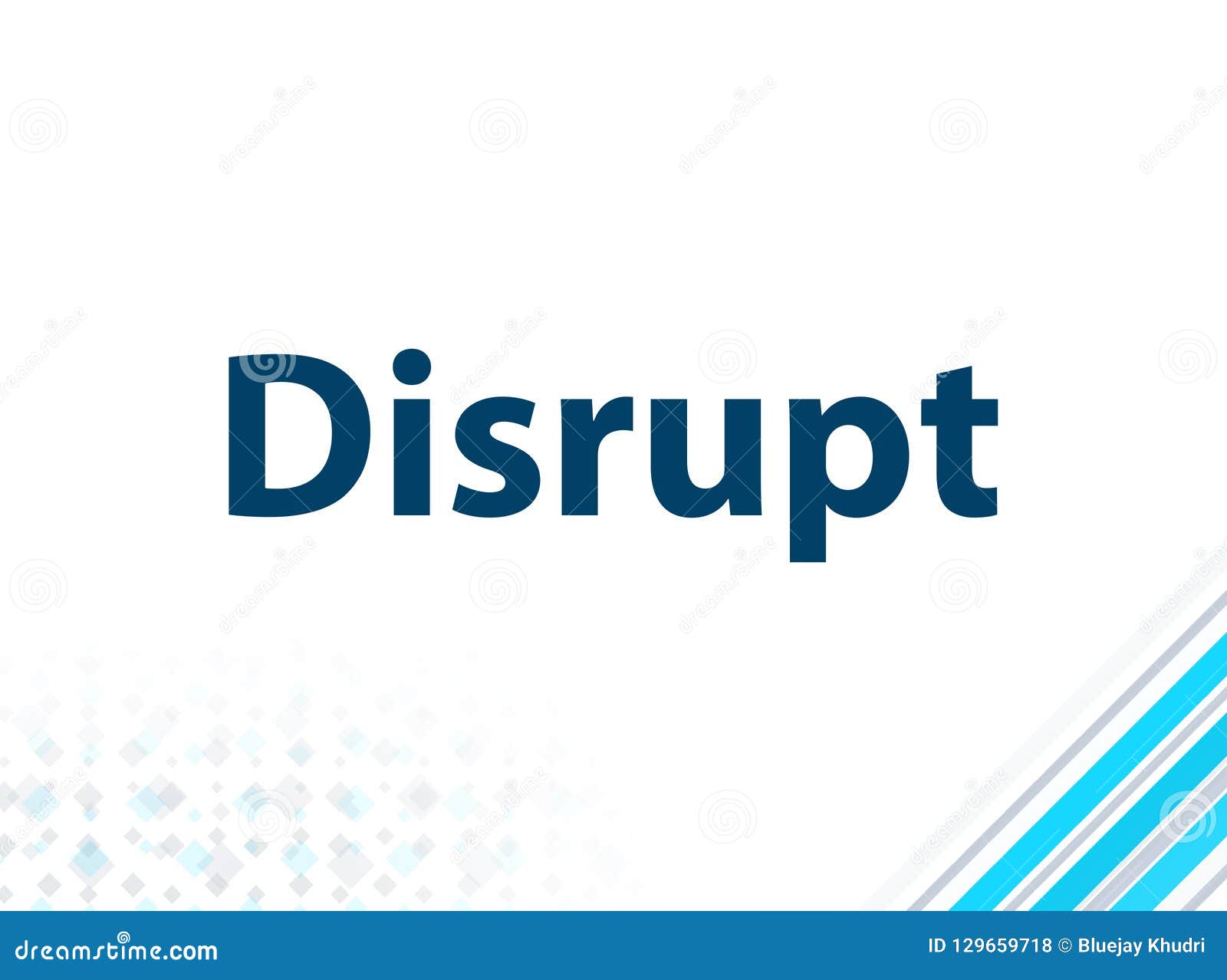 Disrupt Modern Flat Design Blue Abstract Background Stock Illustration ...