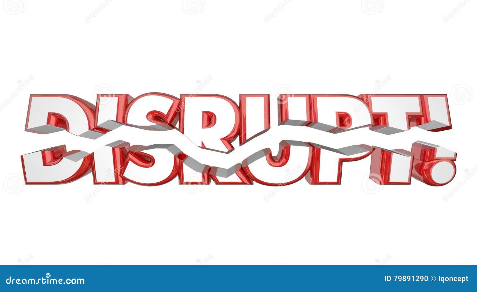 Disrupt 3D Word Change Paradigm Shift Revolution Royalty-Free Stock ...