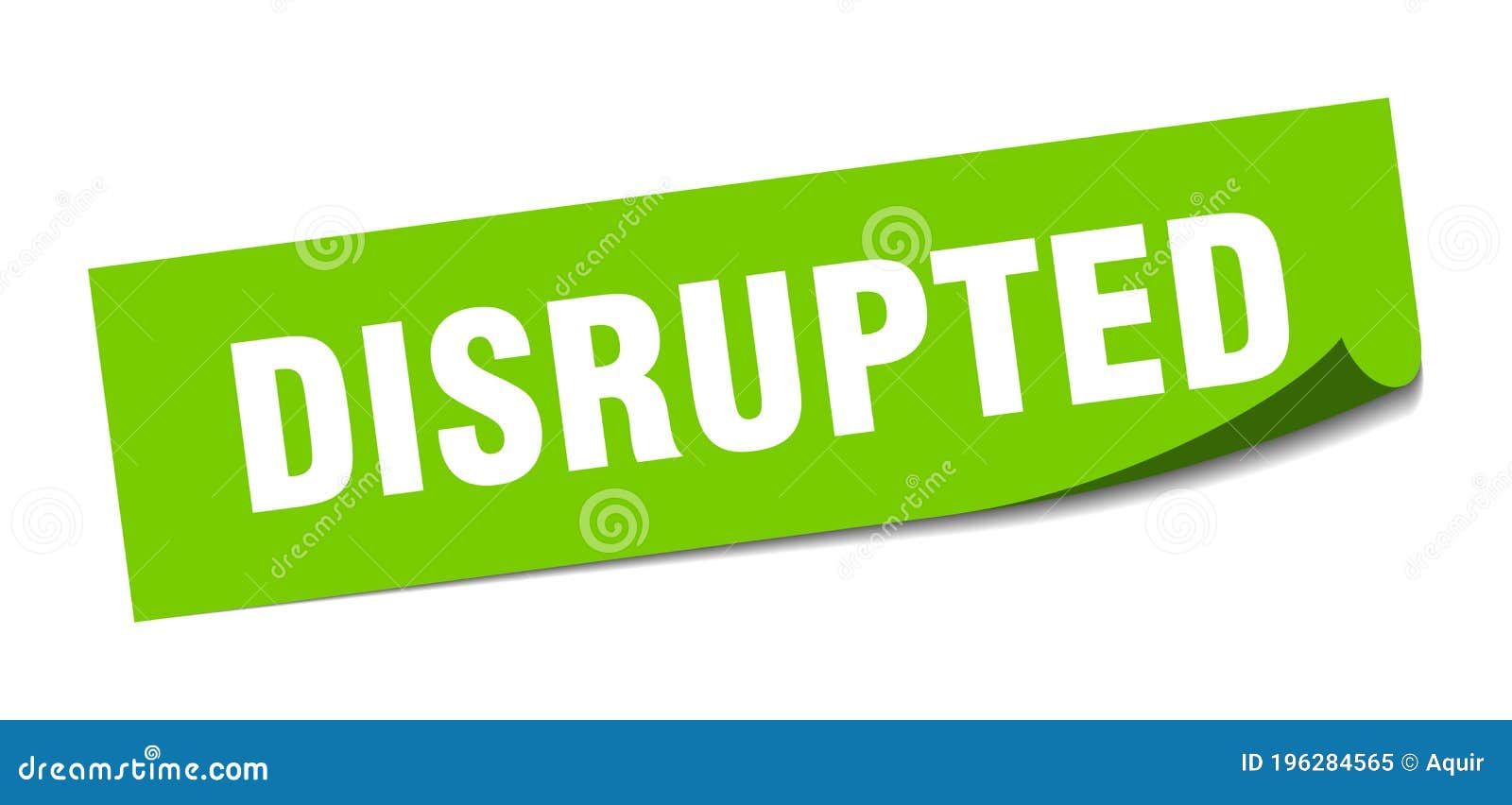 Disrupted Label. Disrupted Isolated Seal. Sticker. Sign Vector ...