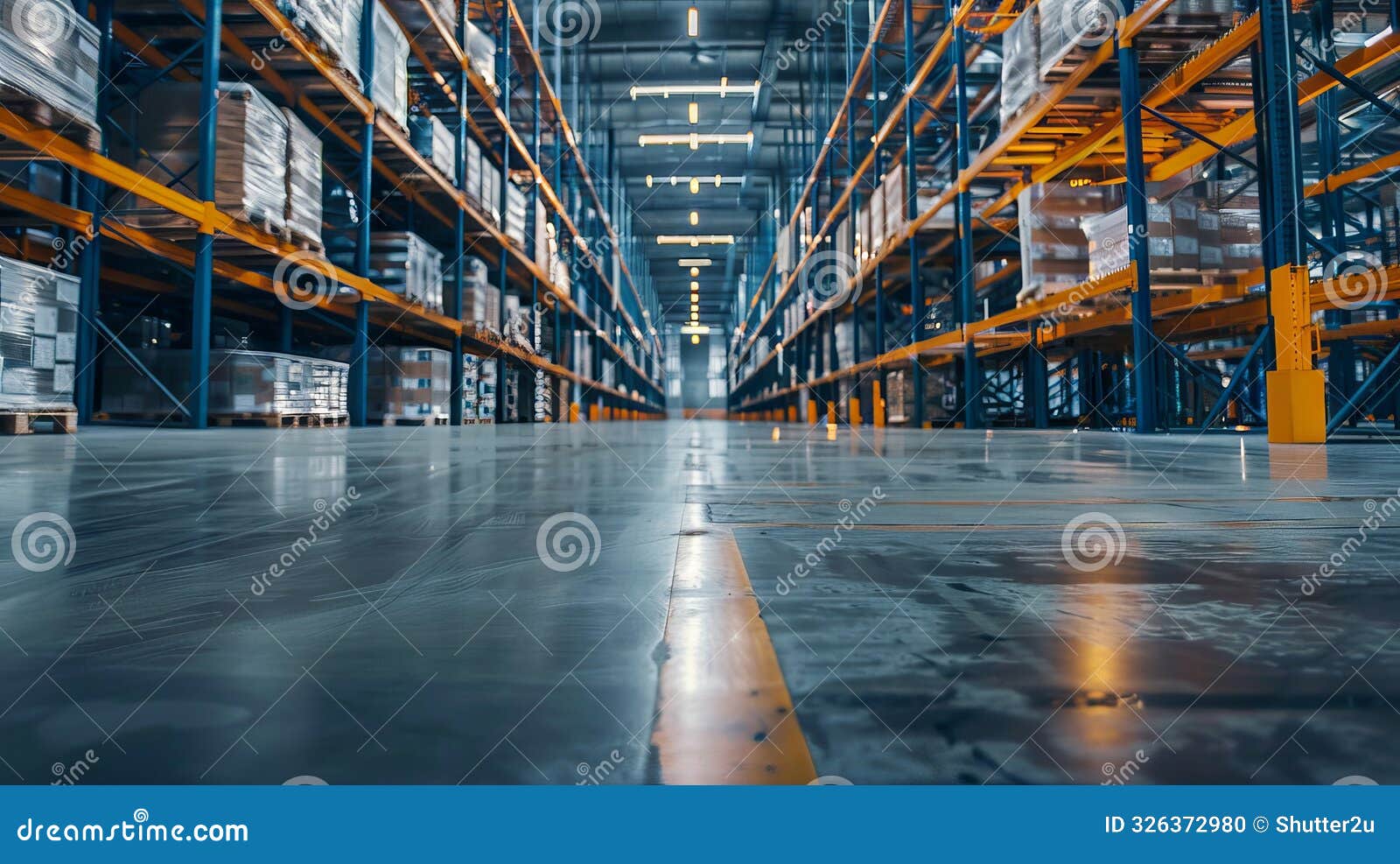 A Disrupted Supply Chain Causing Product Shortages Stock Illustration ...