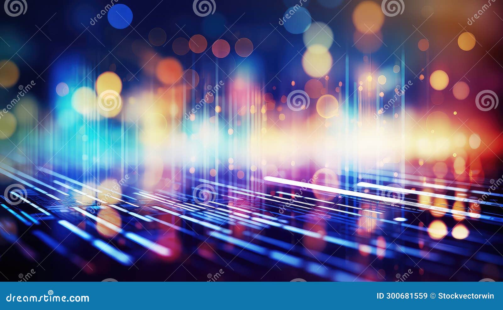 Disruption Blur Technology Business Stock Illustration - Illustration ...