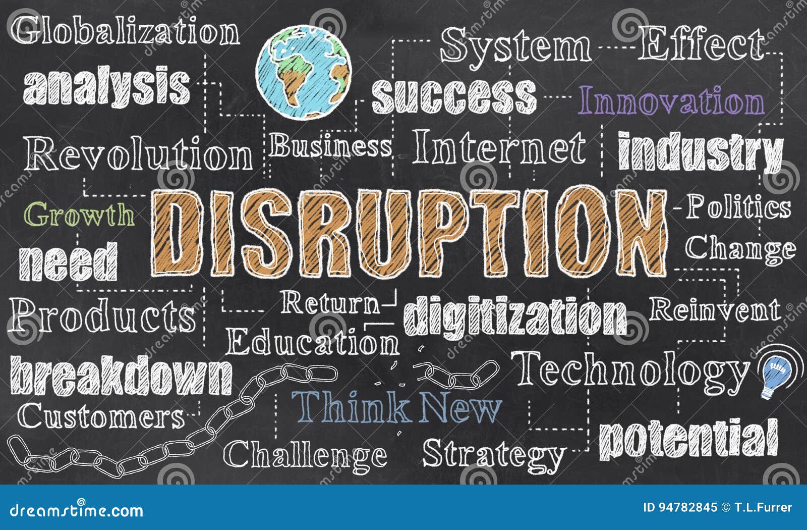 Disruption Business Illustration Stock Illustration - Illustration of ...