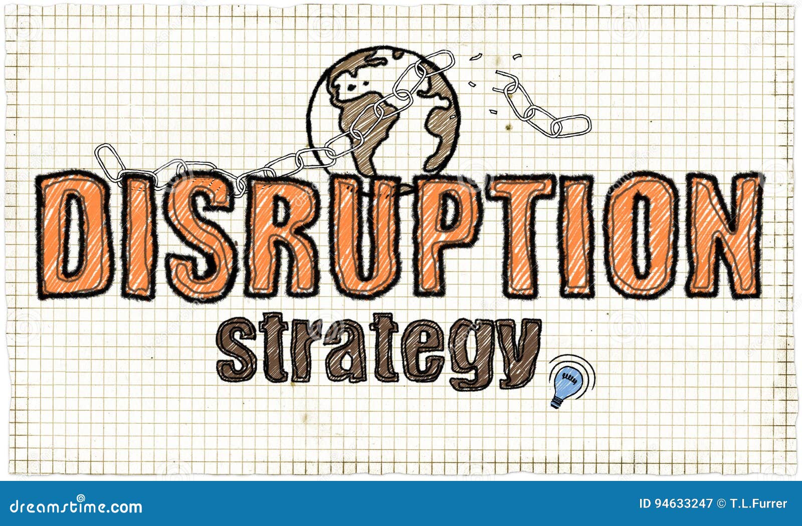 Disruption Strategy Illustration Stock Illustration - Illustration of ...