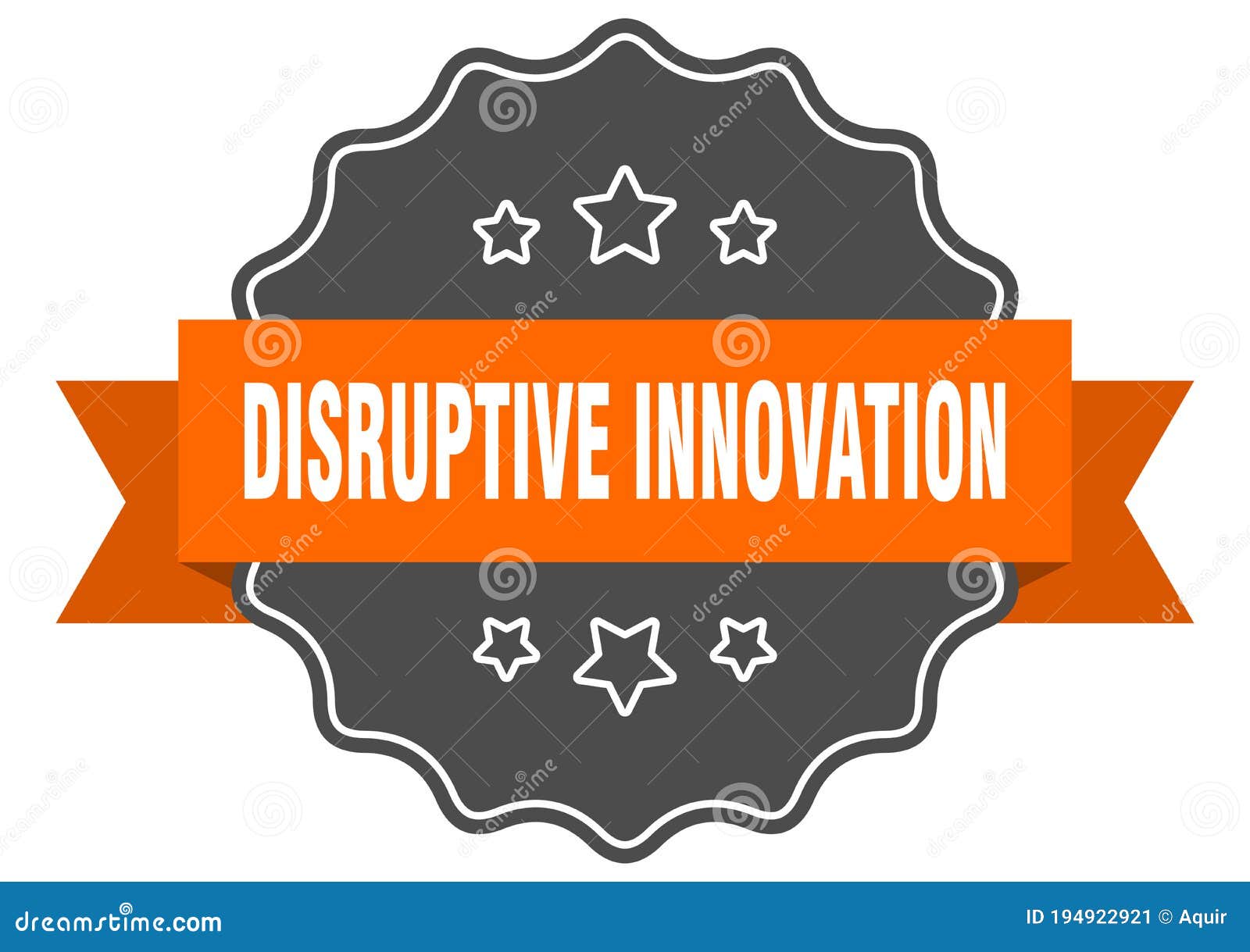 Disruptive Innovation Label Stock Vector - Illustration of emblem, sign ...
