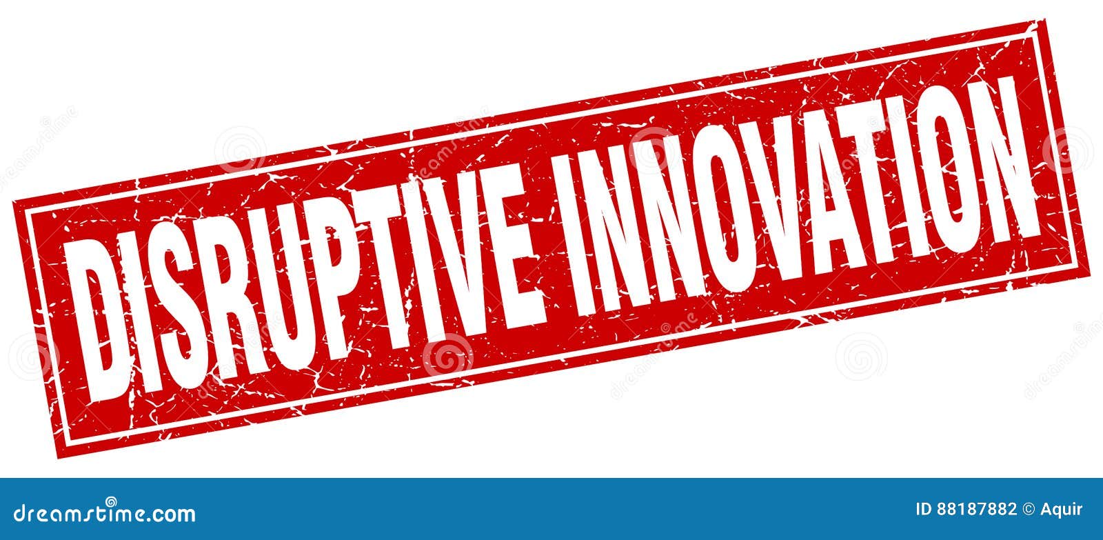 Disruptive Innovation Stamp Stock Vector - Illustration of square ...