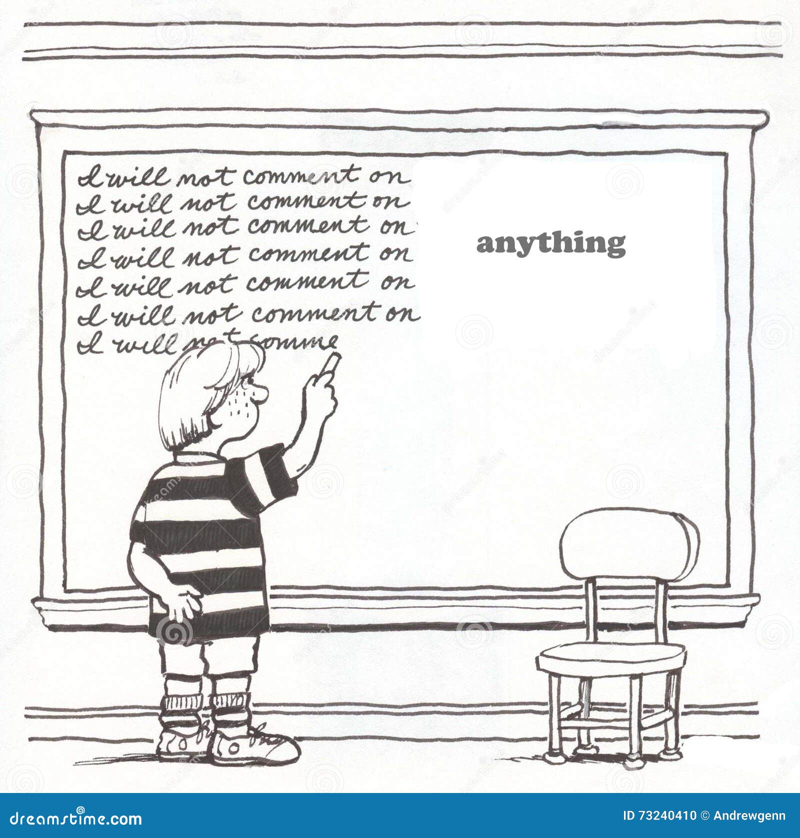 Disruptive Student stock illustration. Illustration of interrupt - 73240410