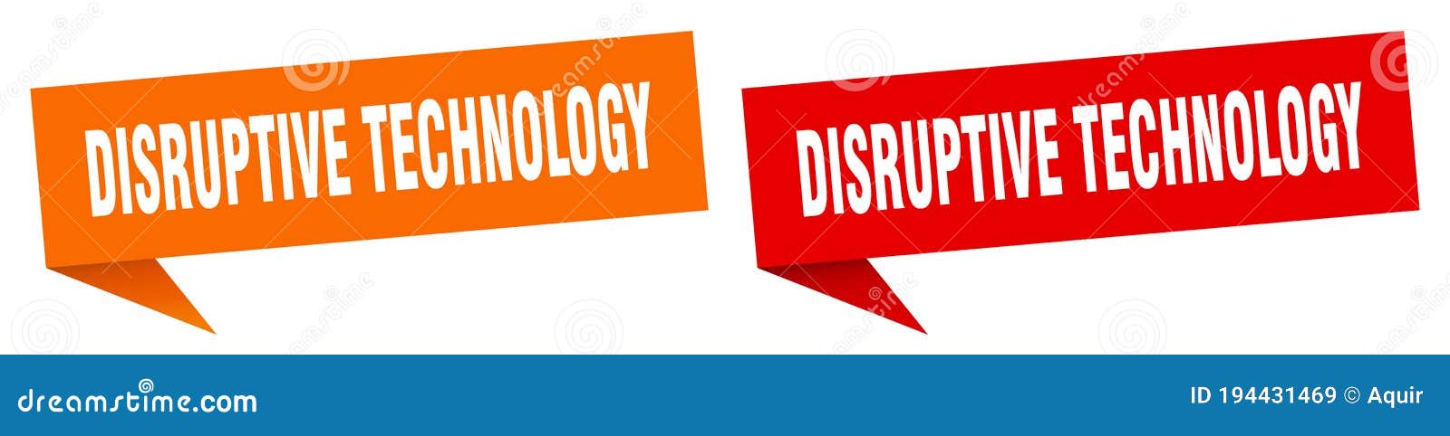 Disruptive Technology Banner. Disruptive Technology Speech Bubble Label ...