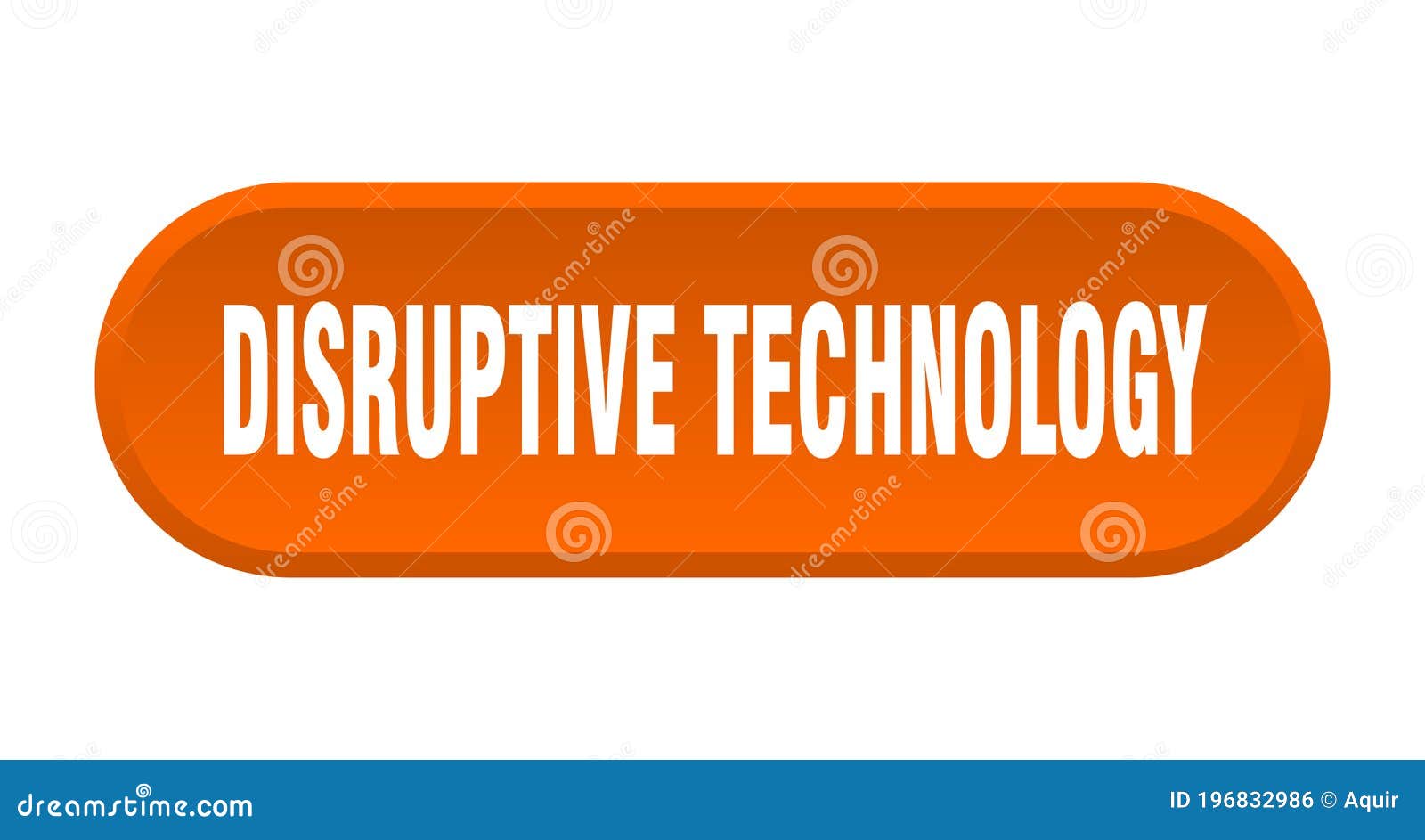 Disruptive Technology Button Stock Vector - Illustration of flat, seal ...