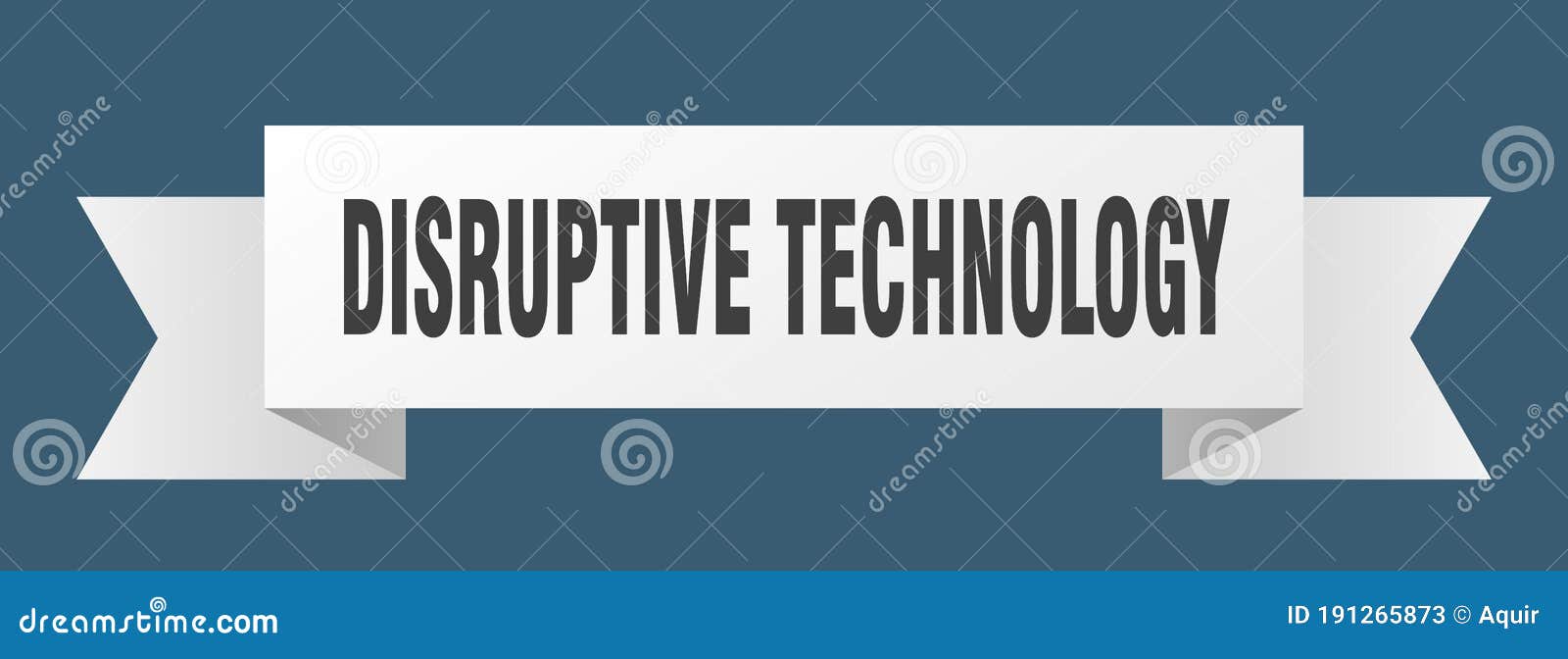 Disruptive Technology Ribbon. Stock Vector - Illustration of disruptive ...