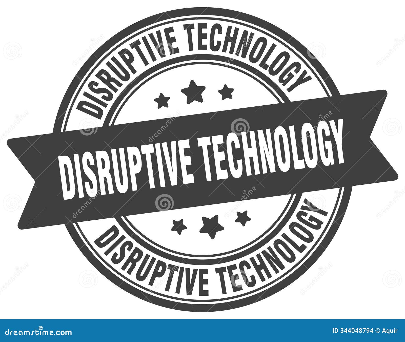 Disruptive Technology Stamp. Disruptive Technology Label On Transparent ...