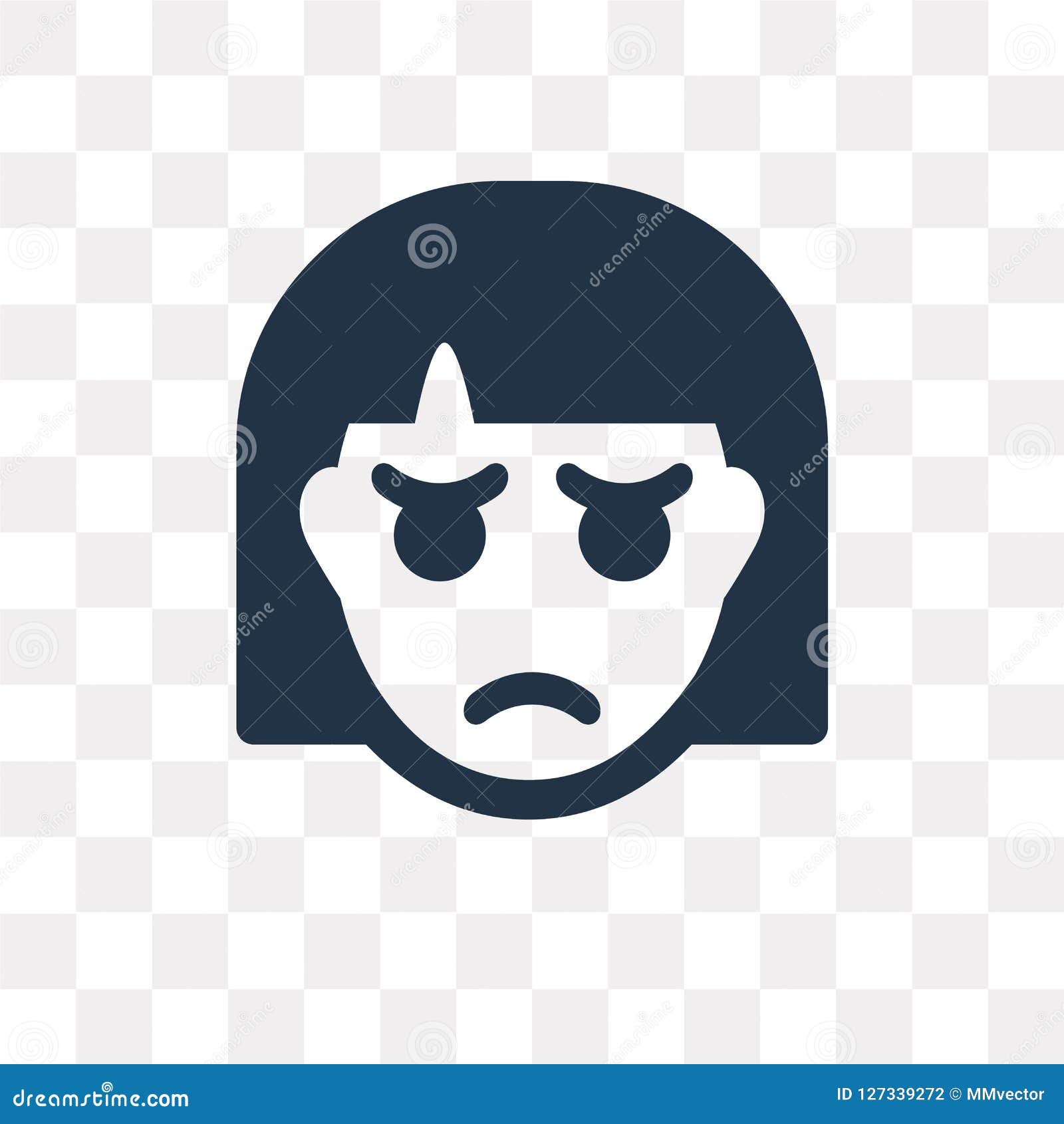 Dissapointment Vector Icon Isolated On Transparent Background, L ...