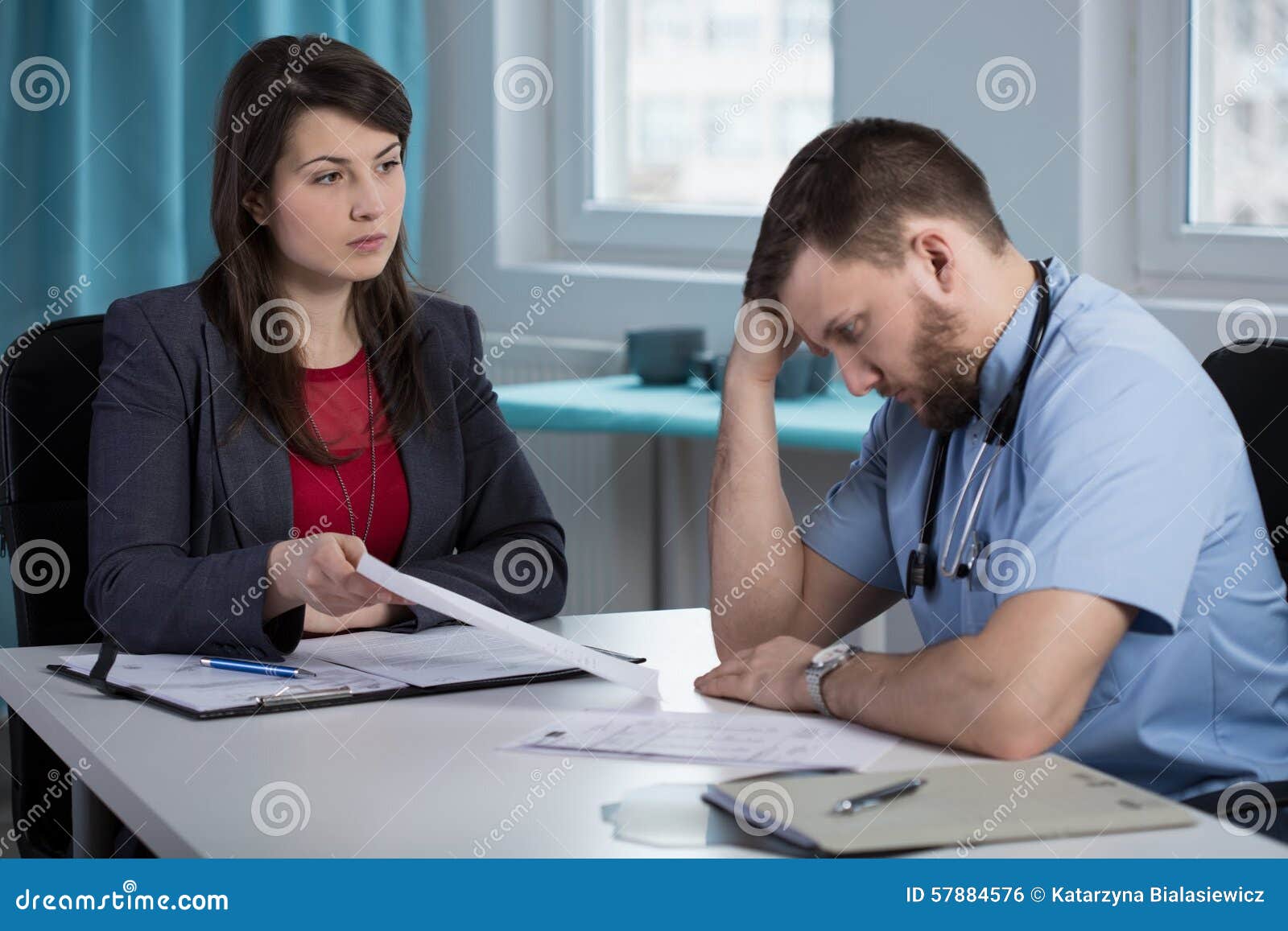 Dissatisfaction with Employee Stock Photo - Image of operation, doctor ...