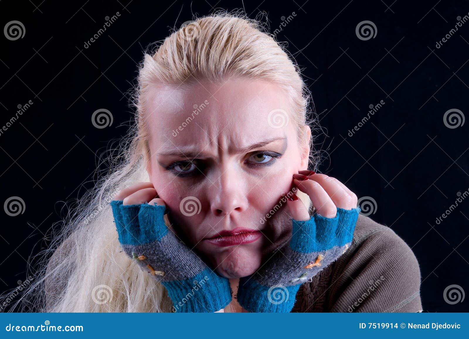 Dissatisfied stock photo. Image of looking, black, city - 7519914