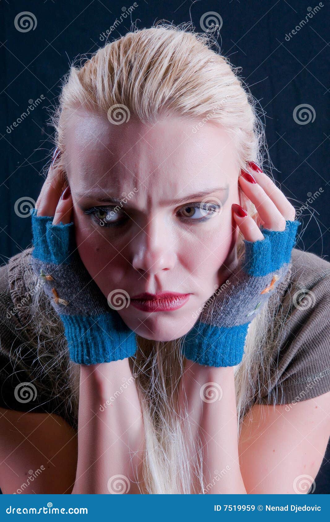 Dissatisfied stock image. Image of elegance, caucasian - 7519959