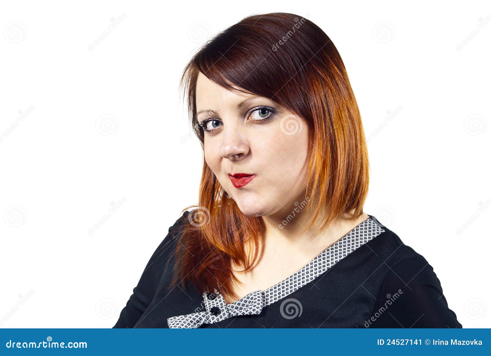 Dissatisfied with a Beautiful Girl Stock Image - Image of teenage ...