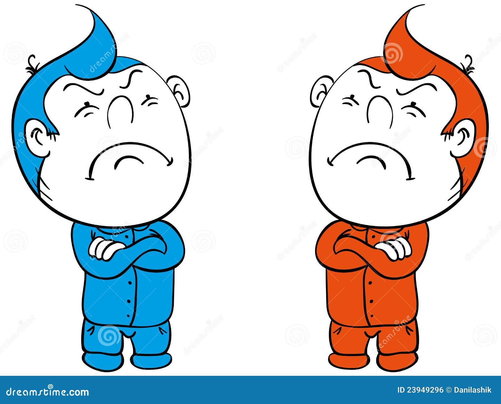 Dissatisfied with the boss stock vector. Illustration of concepts ...