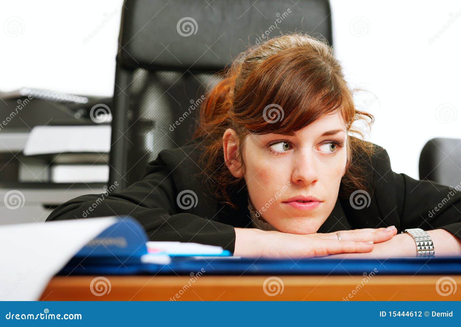 Dissatisfied business lady stock photo. Image of hand - 15444612