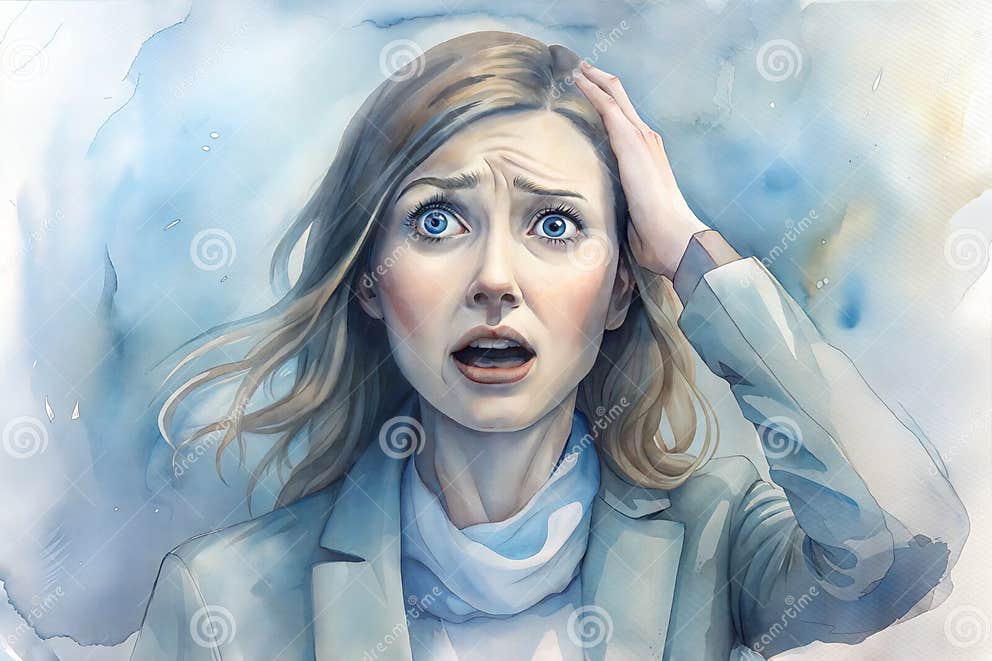 Dissatisfied Face of a Woman with a Questioning Expression Stock ...