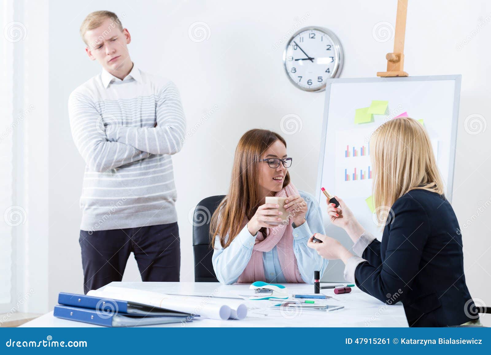 Dissatisfied Manager Looks for Workers Stock Image - Image of adult ...