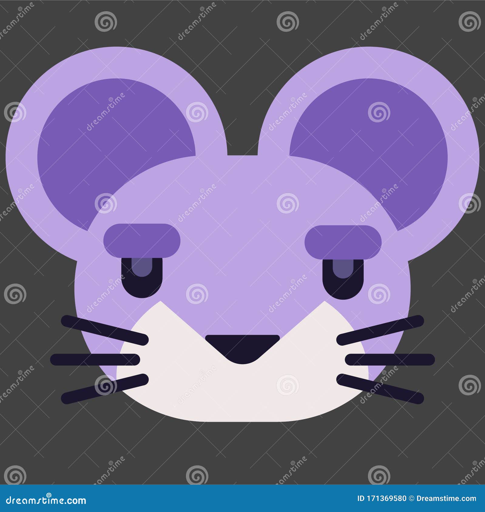 Dissatisfied cartoon mouse stock vector. Illustration of mouse - 171369580